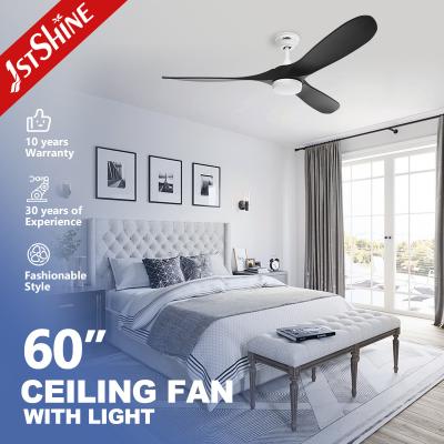 China 110-240V/50Hz-60Hz 2- DC Copper Ceiling Fan with Light 60 Inches White Metal Deign for sale