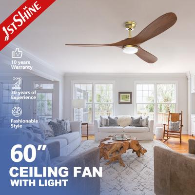 China Indoor 10 Wood Blades LED Ceiling Fan with Customized ODM Lighting and Remote Control for sale