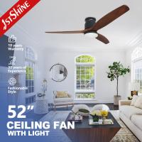 China Low Ceiling Smart Control Energy Saving LED Lighting Ceiling Fan Modern Design 2- 1stshine for sale
