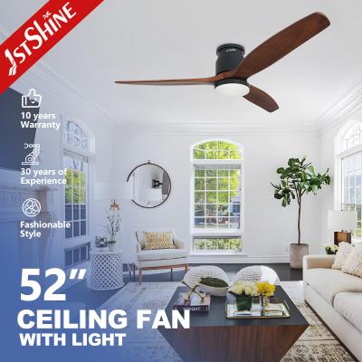 China Low Ceiling Smart Control Energy Saving LED Lighting Ceiling Fan Modern Design 2- 1stshine for sale