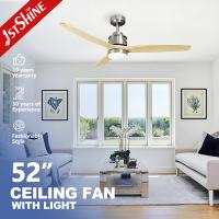 China Stable Illumination Energy Efficient Ceiling Fans Multi Color Wooden Blades for sale