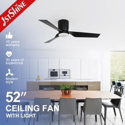 China DC Motor ABS Blade Black Modern Ceiling Fan Small And Low Profile for sale