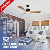 China 52 Inches Reversible Motor Time Setting Ceiling Fan Light for Home Hotel and Office for sale