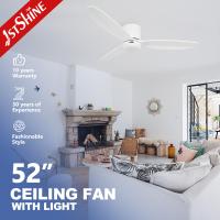 China ETL Certified 1stshine Ceiling Fan Flush Mounted Or Ceiling Type With LED Light And Remote for sale