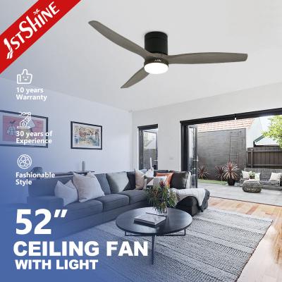 China 1stshine LED Ceiling Fan with 3 Color Options and Energy Saving Flush Mount Design for sale