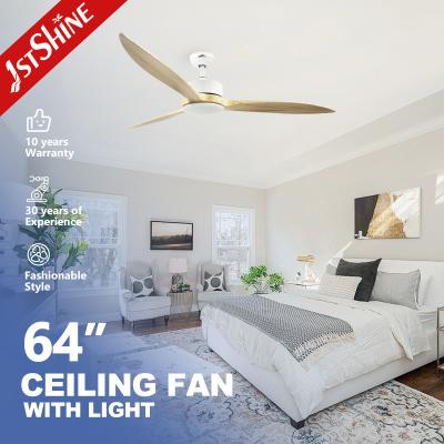 China Modern Style 1stshine Ceiling Fan with Remote Control and Natural Wind Solid Wood Blades for sale
