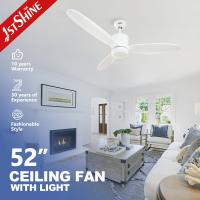 China Product Weight（kg） 6.9 Ceiling Fan with Remote Control and Dimmable LED Light 1stshine for sale