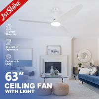 China 52/63 Inches Smart Ceiling Fan With DC Motor Controlled by Remote Control and Energy-Saving with 3 Plastic Blades for sale