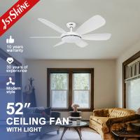 China 6-Blade LED Ceiling Fan with Remote Control and Customizable Suspension Length for sale