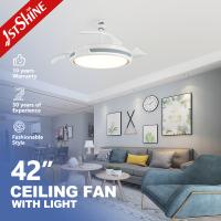 China Indoor 42 Inch LED Ceiling Fan with Invisible Blades and Remote Control Switch Style for sale