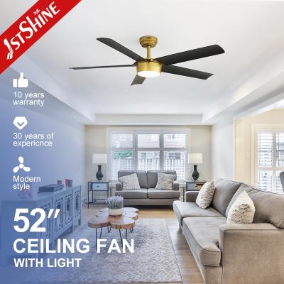 China Modern Plastic Ceiling Fan with Integrated LED Light Panel and Matte Black ABS Blades Ideal for Boutique Hotels and Cafes for sale