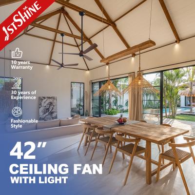 China 42 Inch DC Motor Ceiling Fan with LED Spotlight and 6 Speed Choice for Dining and Commercial Spaces for sale