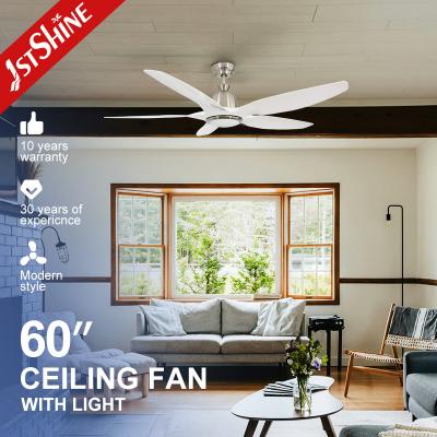 China 60-Inch REACH Certified Low Energy Consumption LED Ceiling Fan with DC Motor and Remote Control for sale