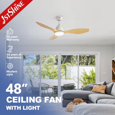 China 48-inch Plastic Blade Ceiling Fan with Remote Control and Customizable Design for Small to Medium Spaces for sale