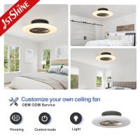 China 24 Inch Bladeless Ceiling Fan with Starry Sky Lampshade and Silent DC Motor for Modern Bedrooms for sale