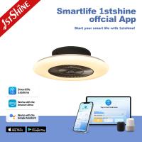 China 24 Inch Bladeless Ceiling Fan with Starry Sky Lampshade and Silent DC Motor for Modern Bedrooms for sale