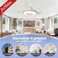 China 42 Inch Invisible Ceiling Fan with LED Light and DC Motor | Retractable Blades for Modern Homes for sale