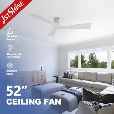 China 52 Inch Low Profile Ceiling Fan with DC Motor and Flush Mounted Design for Low Ceilings for sale