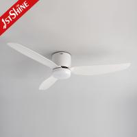 China 52 Inch Flush Mount Ceiling Fan with Light Featuring Efficient DC Motor for Modern Interiors for sale