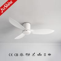 China 52 Inch Flush Mount Ceiling Fan with ABS Blades and Remote Control for Modern Interiors for sale