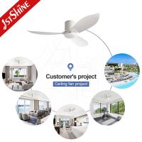 China 52 Inch Flush Mount Ceiling Fan with ABS Blades and Remote Control for Modern Interiors for sale