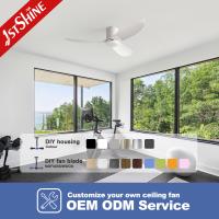 China 52 Inch Flush Mount Ceiling Fan with ABS Blades and Remote Control for Modern Interiors for sale