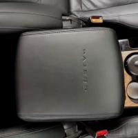 China Mitsubishi Pajero Front Car Interior Kits Armrest Cover Leather Storage Pad Protector KL Brand Auto Accessories Parts for sale