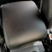 China Mitsubishi Pajero Front Car Interior Kits Armrest Cover Leather Storage Pad Protector KL Brand Auto Accessories Parts for sale