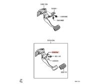 China New KL Mitsubishi Pajero Montero Brake Pedal Switch End Positioning Pin Buckle Plastic Connector MR510882 for sale