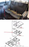 China Mitsubishi Outlander Sport Edition GF7WGF8W Rear Trunk Carpet Plush Mat OE 7270B133 New Customizable in Batches for sale