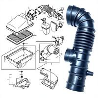 China MR968839 MN135900 R404740 1505A118  Pajero V73W V63W Engine Air Intake Hose Air Intake Rubber Hose for sale