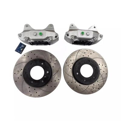 China Mitsubishi Pajero V73V75V77V93V95V83V87 Front Wheel Brake Disc Brake Caliper Upgrade Modification Kit Four-piston Version for sale