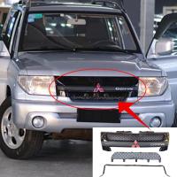 China Optimal Front Bumper Radiator Grille for Mitsubishi Pajero Montero Shogun H67W H77W MR971636 New Chrome ABS Upper Grill Plastic for sale