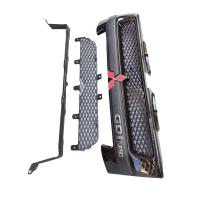 China Optimal Front Bumper Radiator Grille for Mitsubishi Pajero Montero Shogun H67W H77W MR971636 New Chrome ABS Upper Grill Plastic for sale