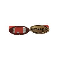 China High Quality Custom Logo ABS Plastic Car Sticker Front Fender Decoration in Gold Silver for Mitsubishi Pajero V73 New Condition for sale