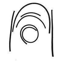 China Mitsubishi Pajero Montero V93 V97 2008-2016 Hood Front Seal Car Body Parts Accessory Set Fit Includes 5902A054 5902A017 5902A015 for sale