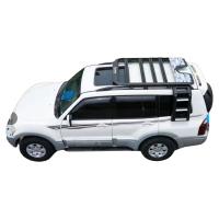 China Mitsubishi Pajero Montero V73V77V93V97 New Roof Mount Rack Platform Stainless Steel Thickened Modification Luggage Frame for sale