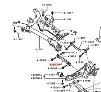 China 4117A057 GAC Mitsubishi Original Quality Rear Suspension Tie Rod  Rear Lower Control Arm for Mitsubishi  Outlander GF8W GF7W for sale