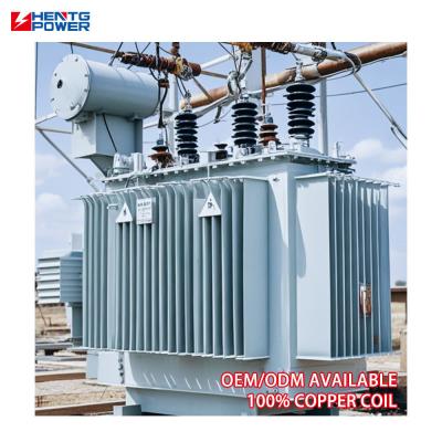China Outdoor Oil Immersed HF Power Transformer Fully Sealed 3 Phase 2500kva 3150kva for sale
