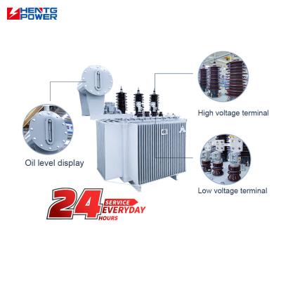 China Layered Winding Coil Oil Immersed Power Transformer 35 KVA Outdoor Electrical Transformer for sale