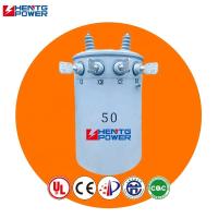 China Single Phase Pole Mounted Distribution Transformer Oil Cooling 15kVA 37.5kVA 100kVA 75kVA for sale