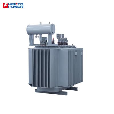 China Outdoor 35 KV Oil Type Power Transformer Three Phase Dual Winding Coil Smart Monitoring for sale