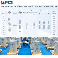 China Single Phase Oil Immersed Step Down Power Transformer 25 Kva 100 Kva 250 Kva for sale