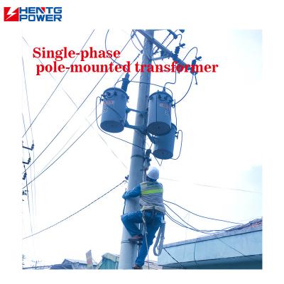 China Circular Coil Outdoor Single Phase Pole Mounted Transformer 250KVA 333KVA 500KVA for sale