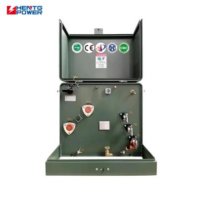 China Oil Immersed Single Phase Pad Mounted Transformer 50kVA 100kVA 333kVA 500kVA Tamper Proof for sale