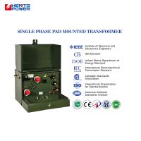 China Aluminum Winding Single Phase Pad Mounted Transformer Oil Filled For Light Industrial for sale