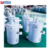 China Step Down Pole Mounted Single Phase Transformer Dual Voltage 15KVA To 167KVA for sale