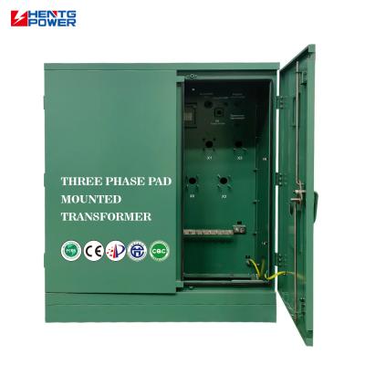 China Outdoor Oil Immersed Power Transformer 3 Phase Pad Mounted 750kVA for sale