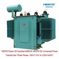 China CE Certified 500KVA Oil Immersed Power Transformer with IEC60076 Standards 10kV/11kV to 220V/440V Dyn11 Vector Group for sale
