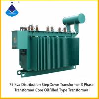 China 75kVA 3 Phase Oil Immersed Step Down Transformer with 110V Output for American Standard Power Distribution for sale